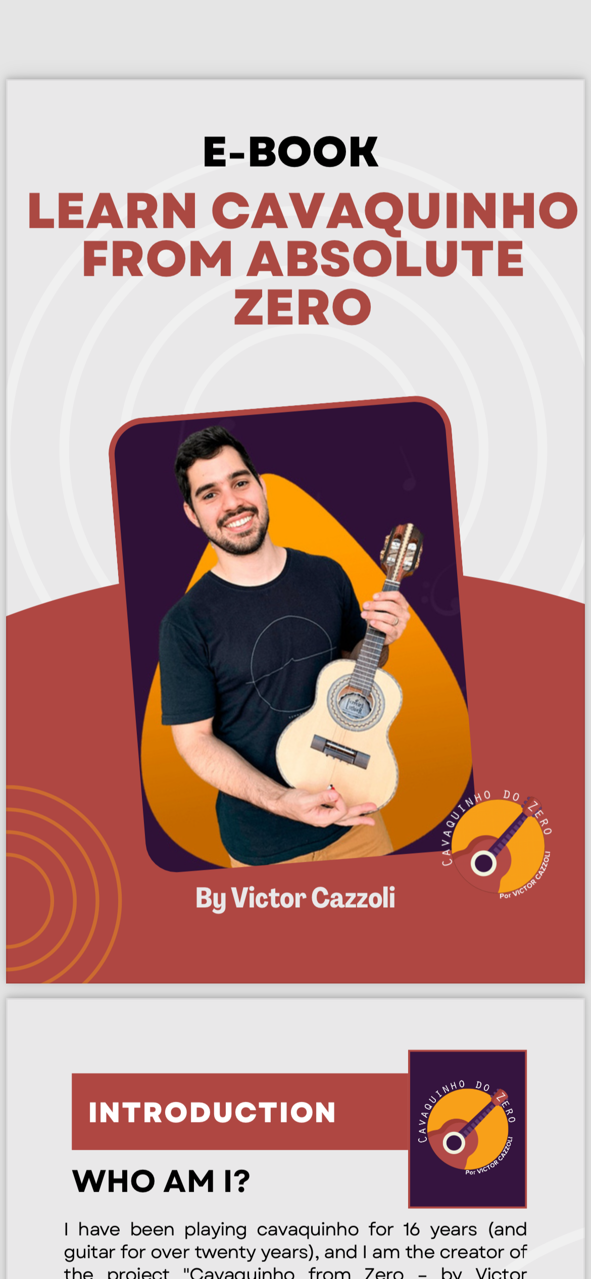 Ebook Cavaquinho From Scratch - Victor Cazzoli Method + BONUSES - V...