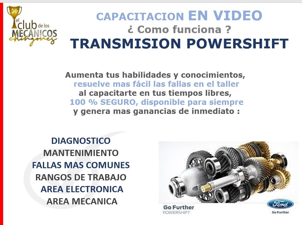 ¿Como funciona? TRANSMISION POWERSHIFT - EL CLUB DE LOS MECANICOS C...