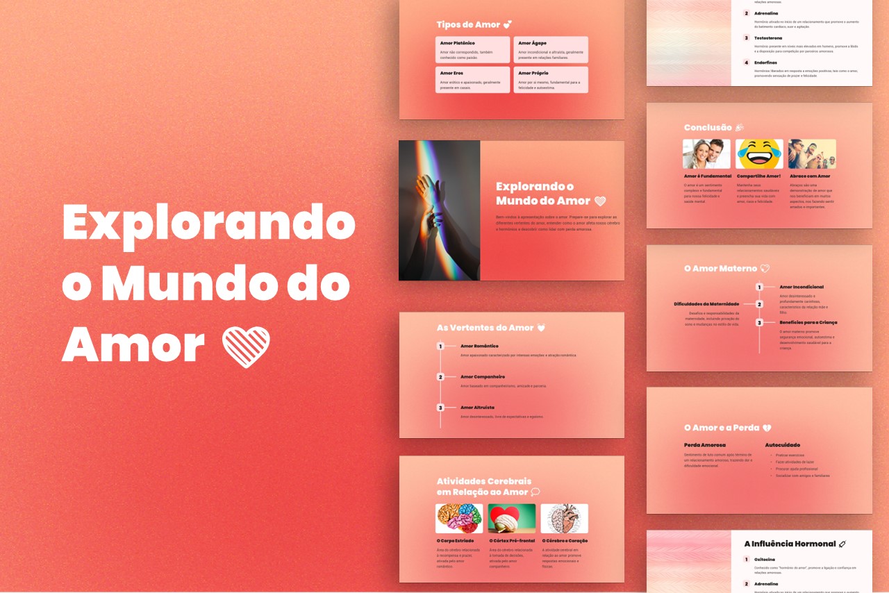 O mundo do amor - Template de PowerPoint - Marcelo Setubal | Hotmart