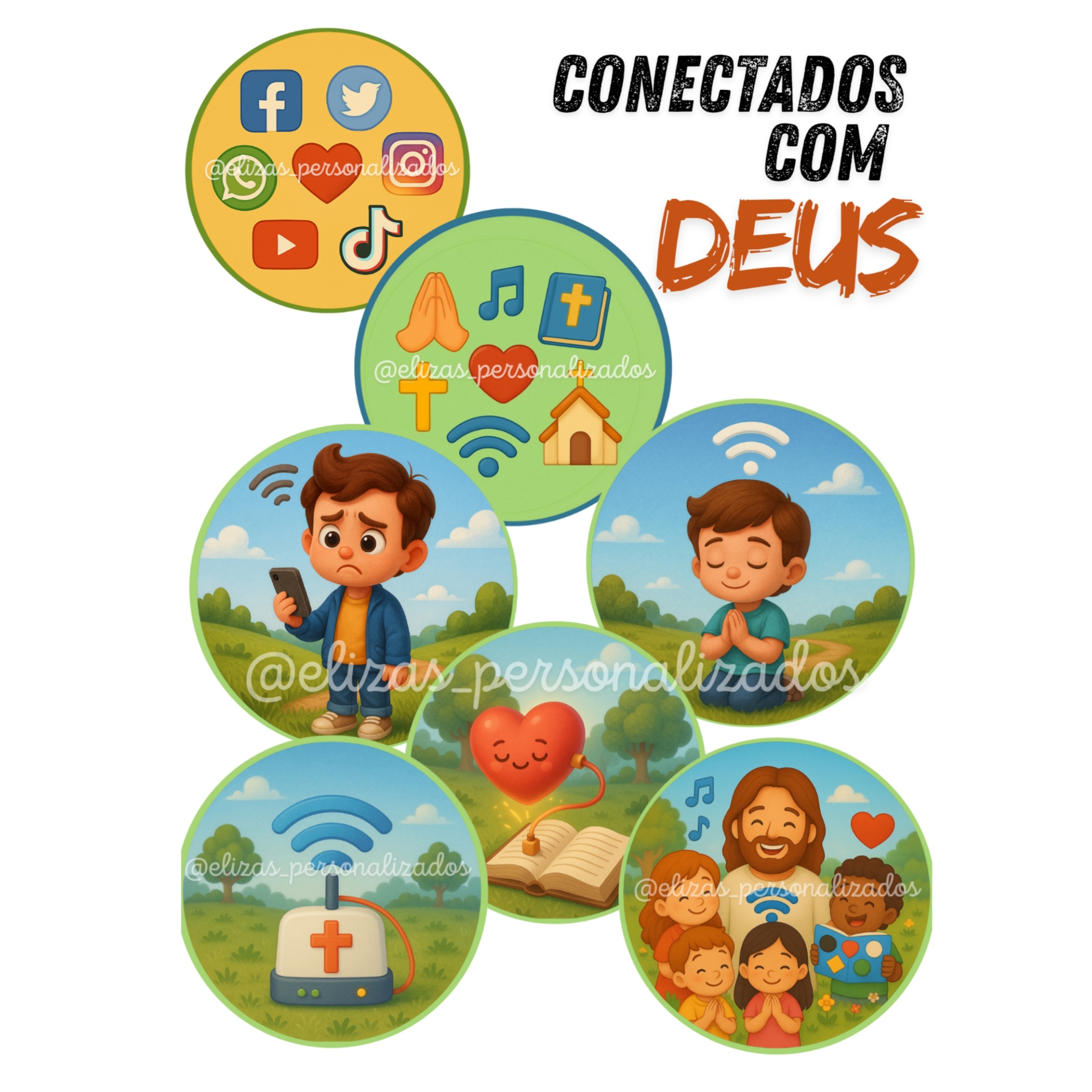 CONECTADOS COM DEUS - RECURSOS VISUAIS - ELIZANEIDE FIRMINO DA SIL...