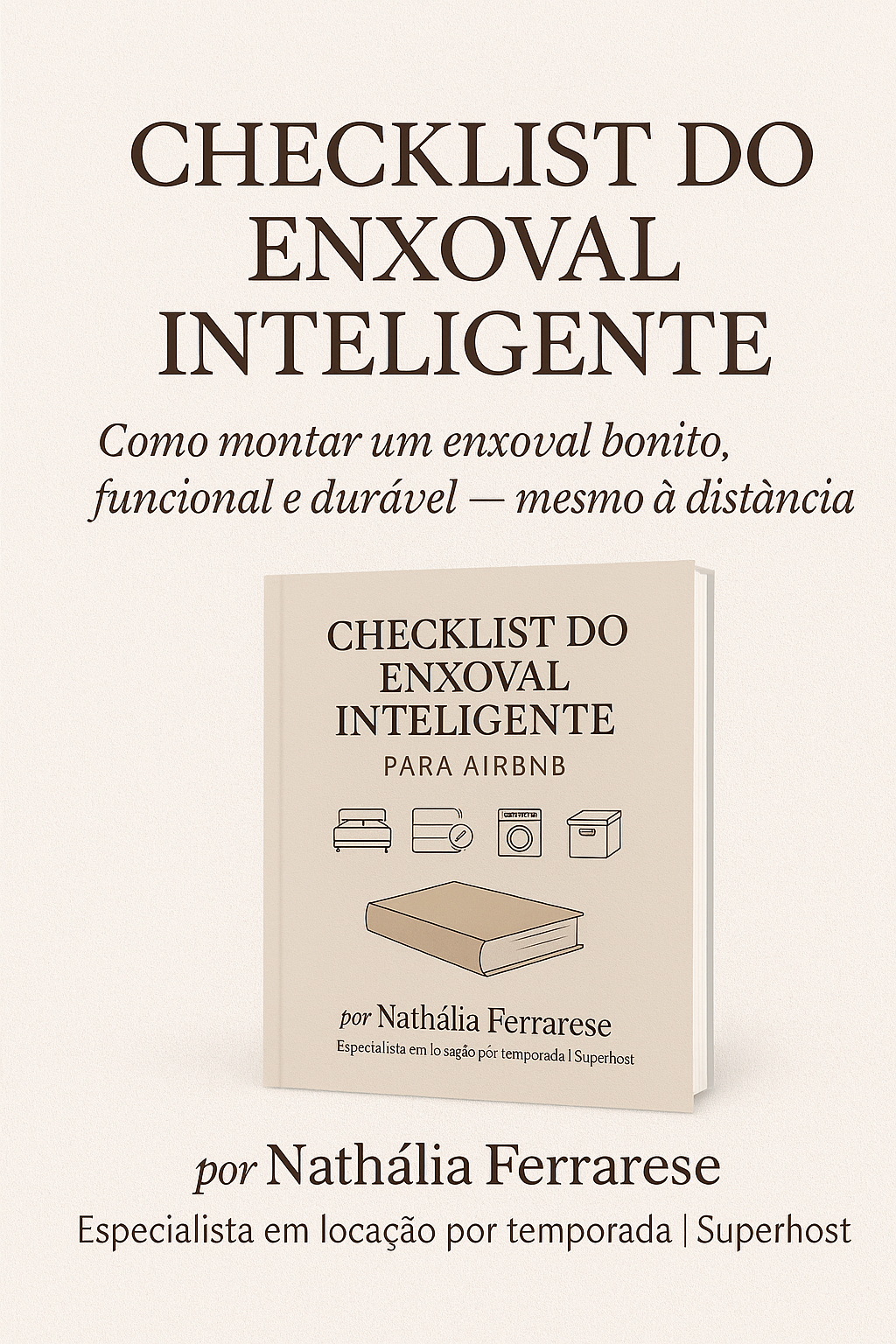 Checklist do Enxoval Inteligente para Airbnb - NATHALIA CAMARGO FER...