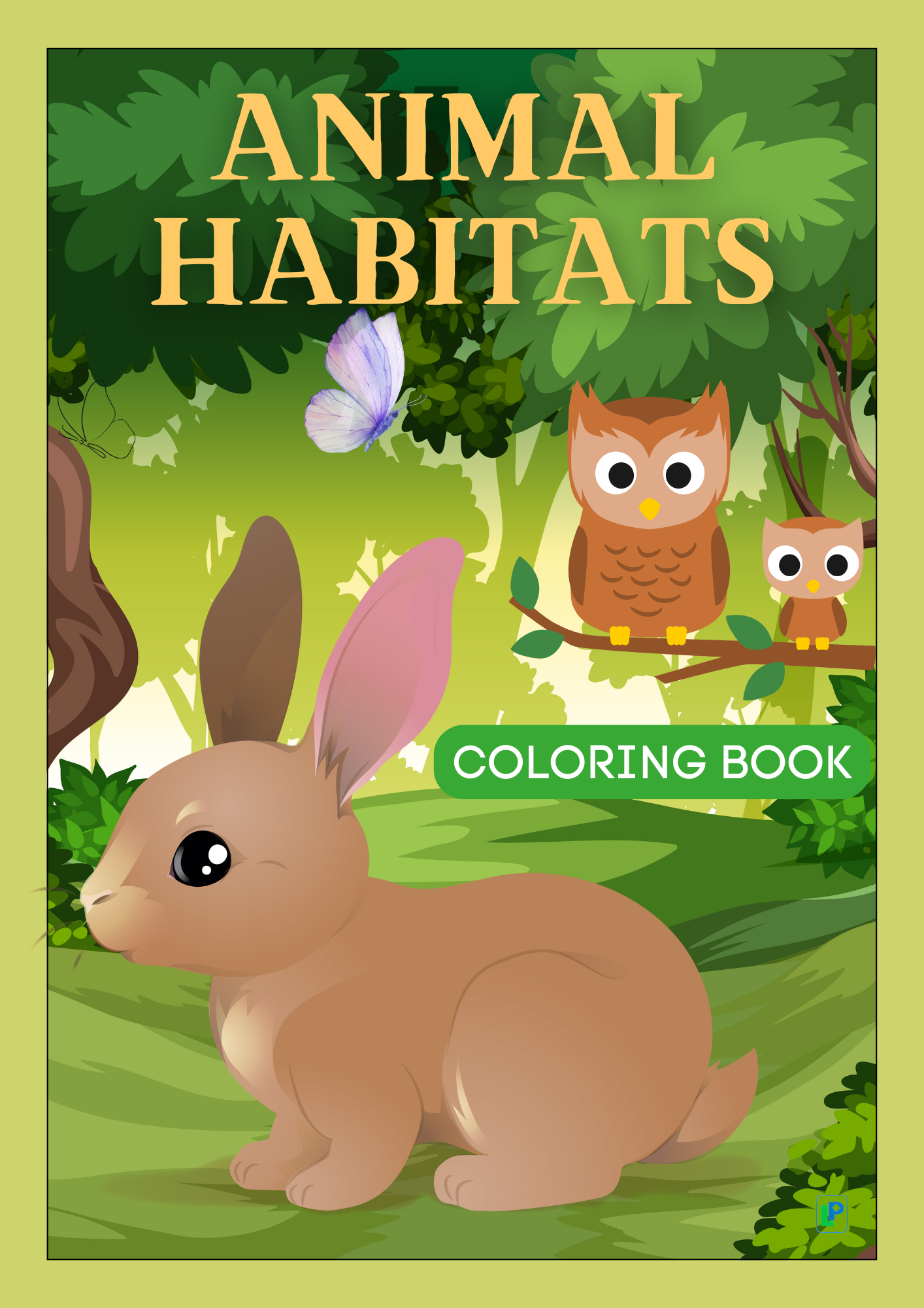 LIBROS PARA COLOREAR "ANIMAL HABITATS, COLORING BOOK" - LABORAL PLU...