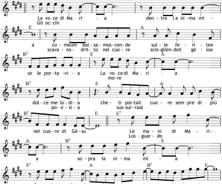 A voz de Maria - La voce di Maria