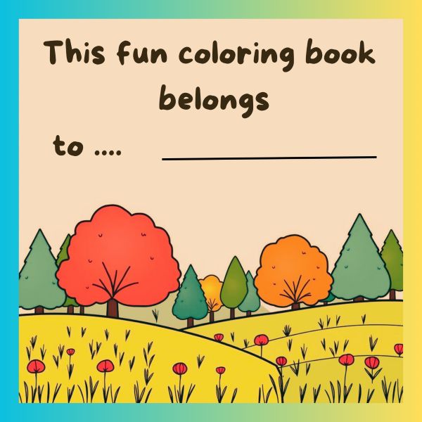This fun coloring book belongs to…