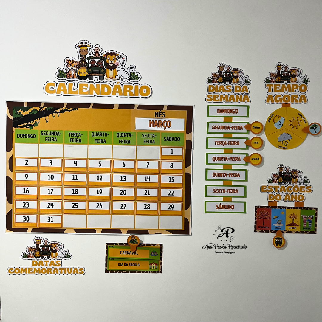 Calendário Interativo Safari