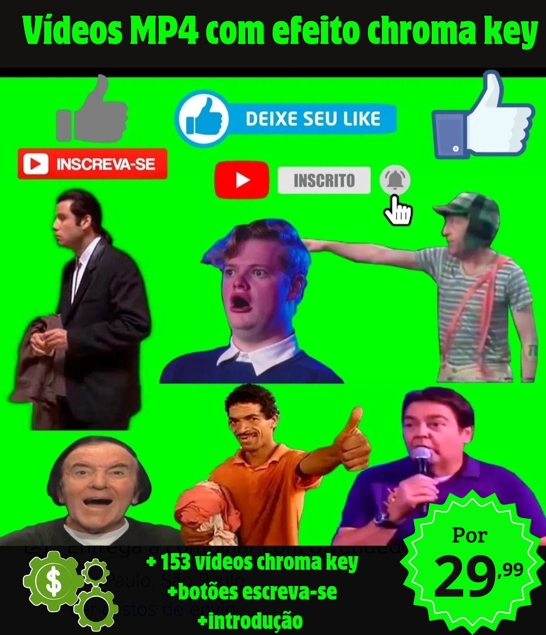 Pack vídeos Gifs chroma key - Jucilânio Silva | Hotmart
