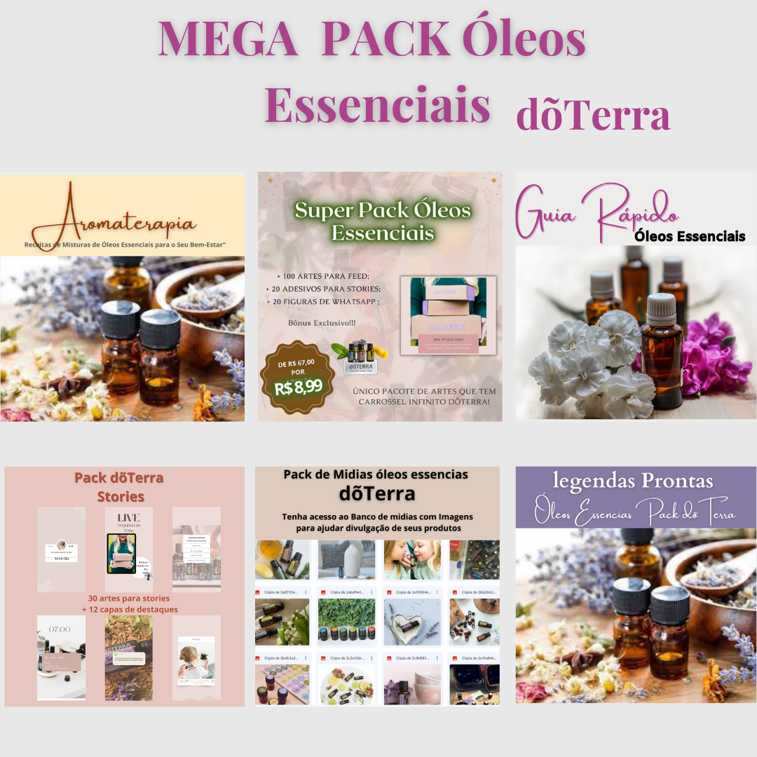 Mega Pack óleos Essencias dõterra