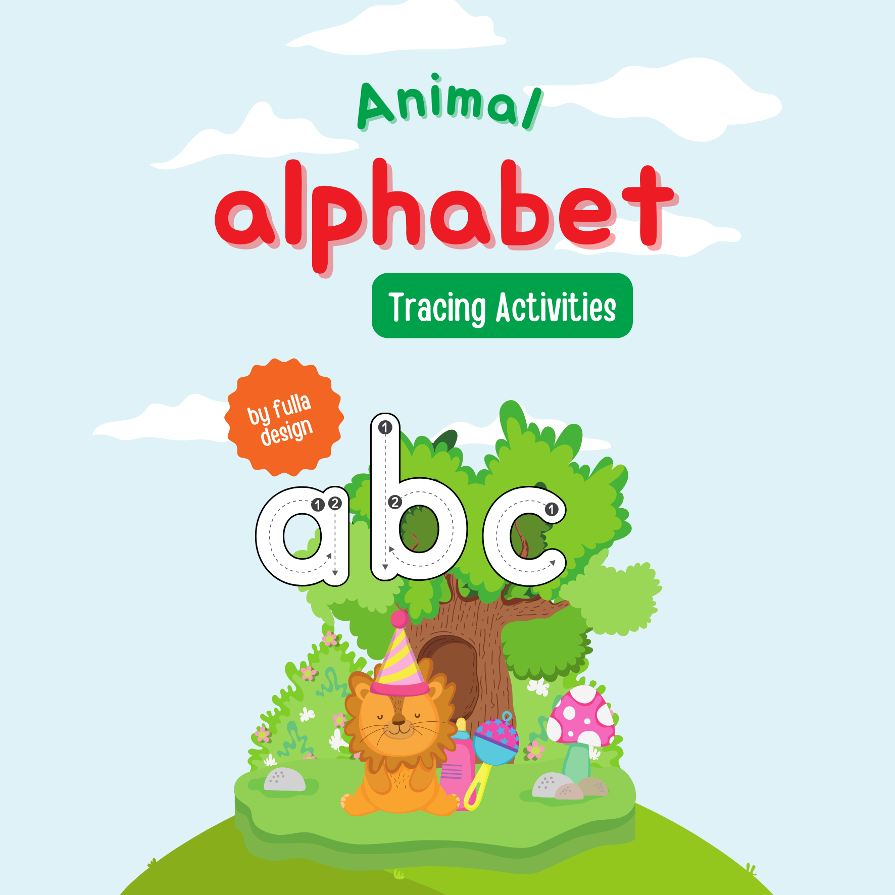 Alphabet Writing Practice for Kids with Animals | 31 Pages of Fun T...