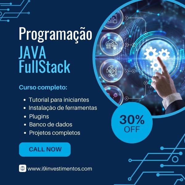 PROGRAMAÇÃO JAVA FULL STACK