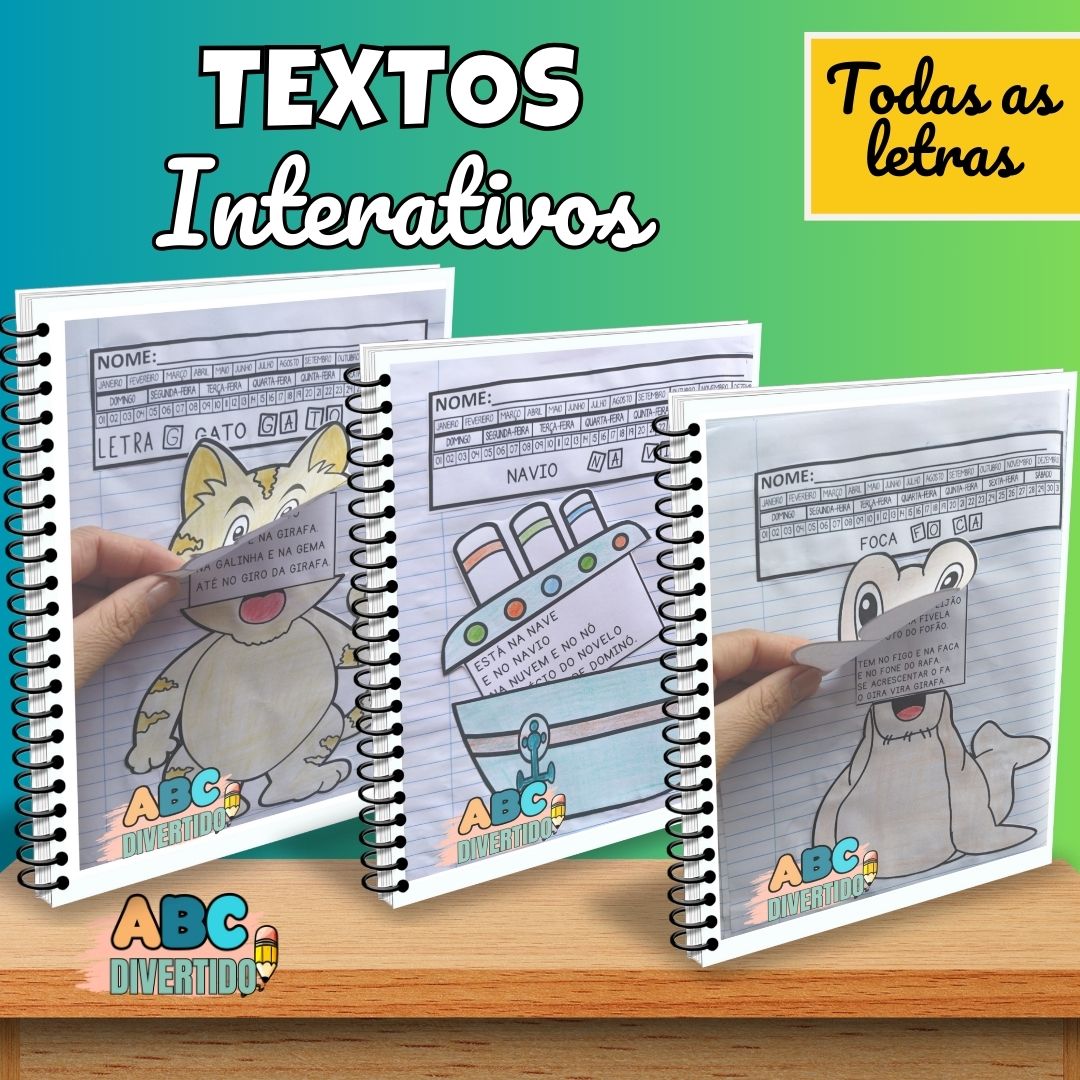 Textos interativos de A a Z para imprimir volume 01 - ABC Divertid...