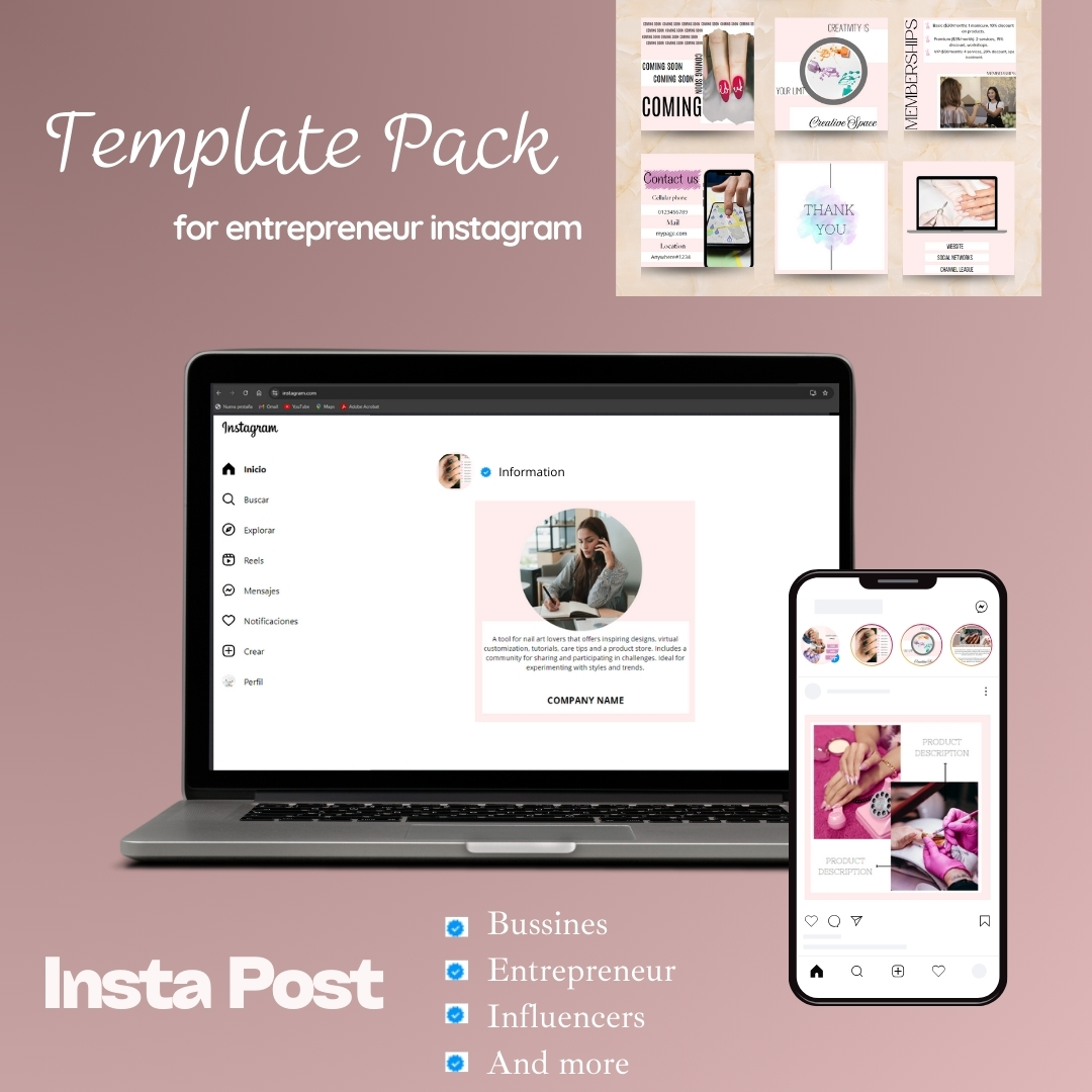 15 Editable Instagram Post Templates / Marketing Templates / Social...