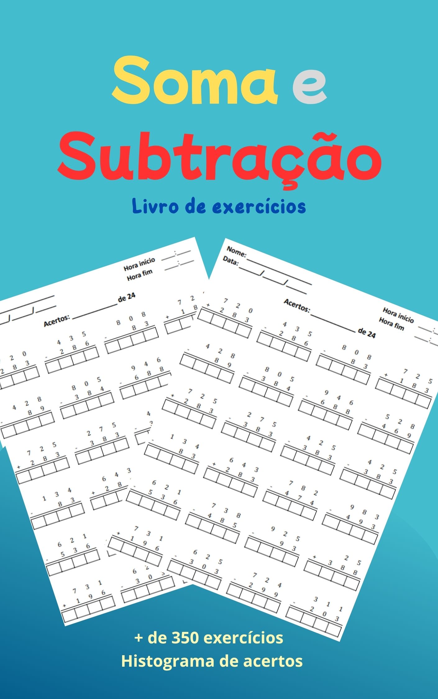Livro de Exercícios de Adição e Subtração: Aprenda Brincando - Diêm...
