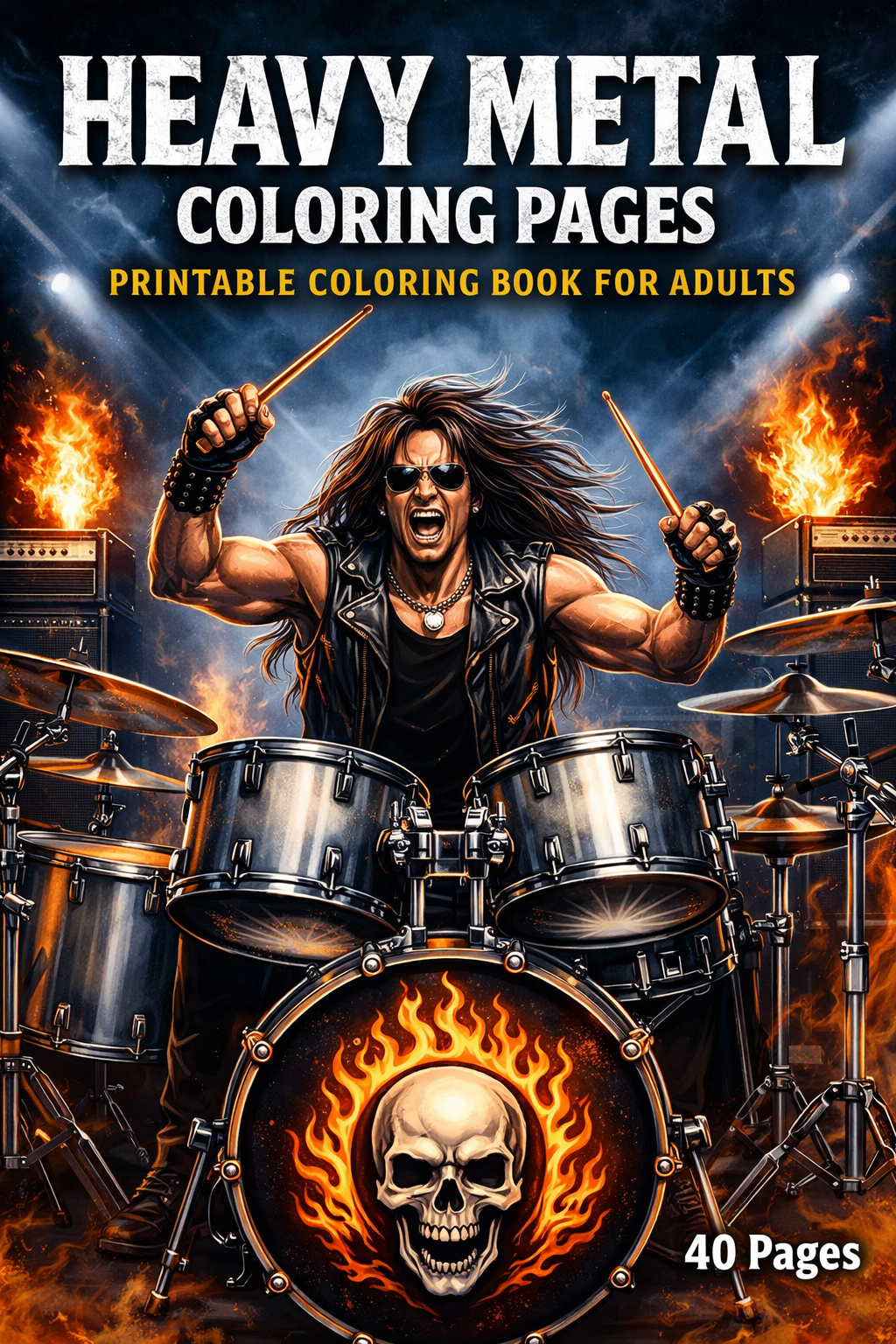 Heavy Metal Coloring Book – Coloring Pages for Rock & Metal Fan...