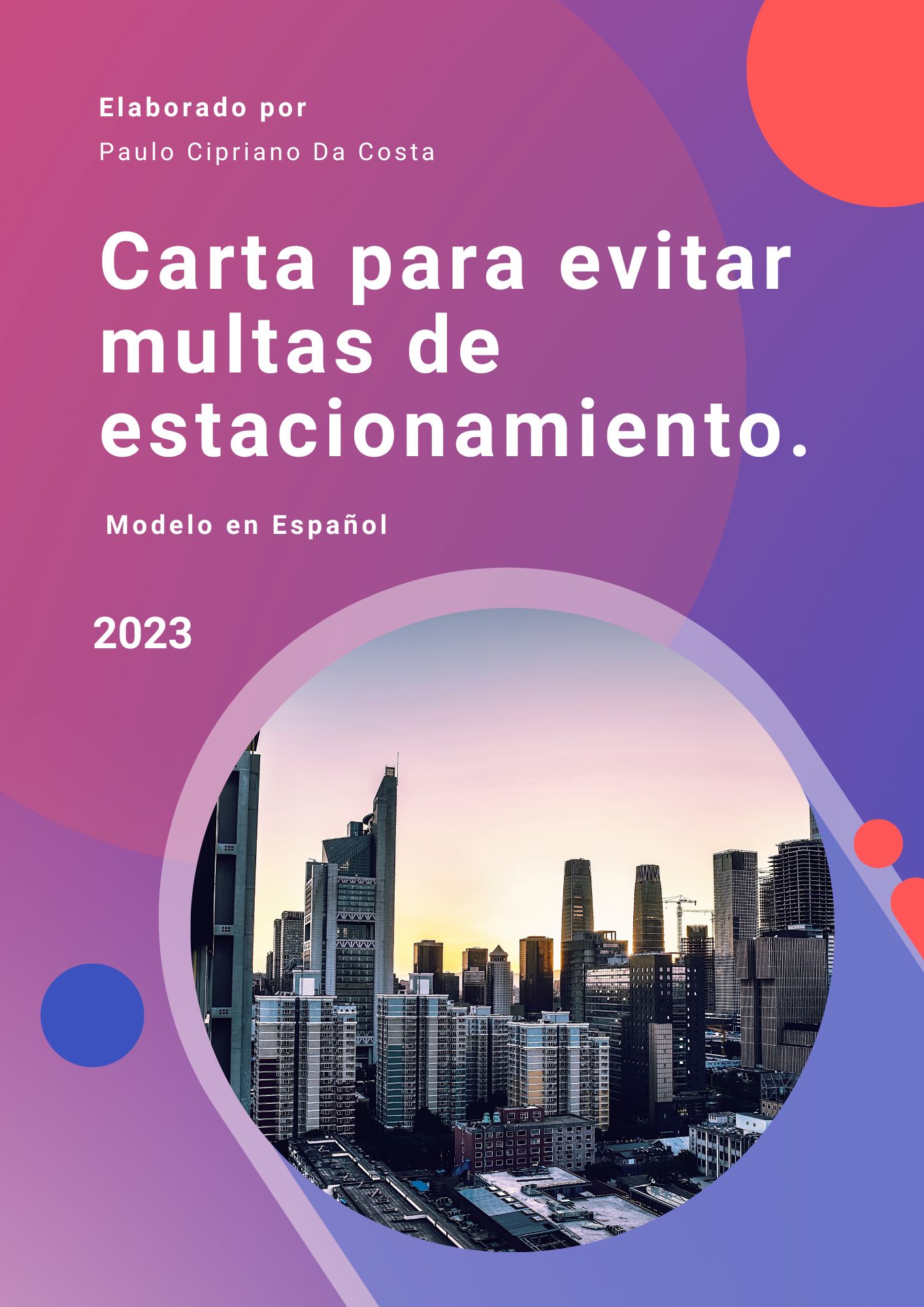 Carta para evitar multas de estacionamiento Español (Dica) - Paulo ...
