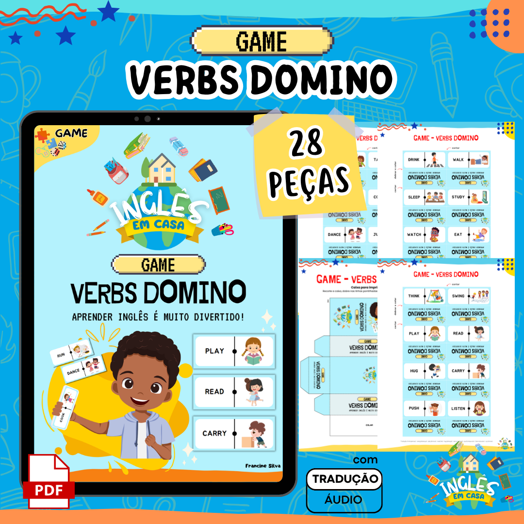 Game - Verbs Domino - Inglês em Casa | Hotmart