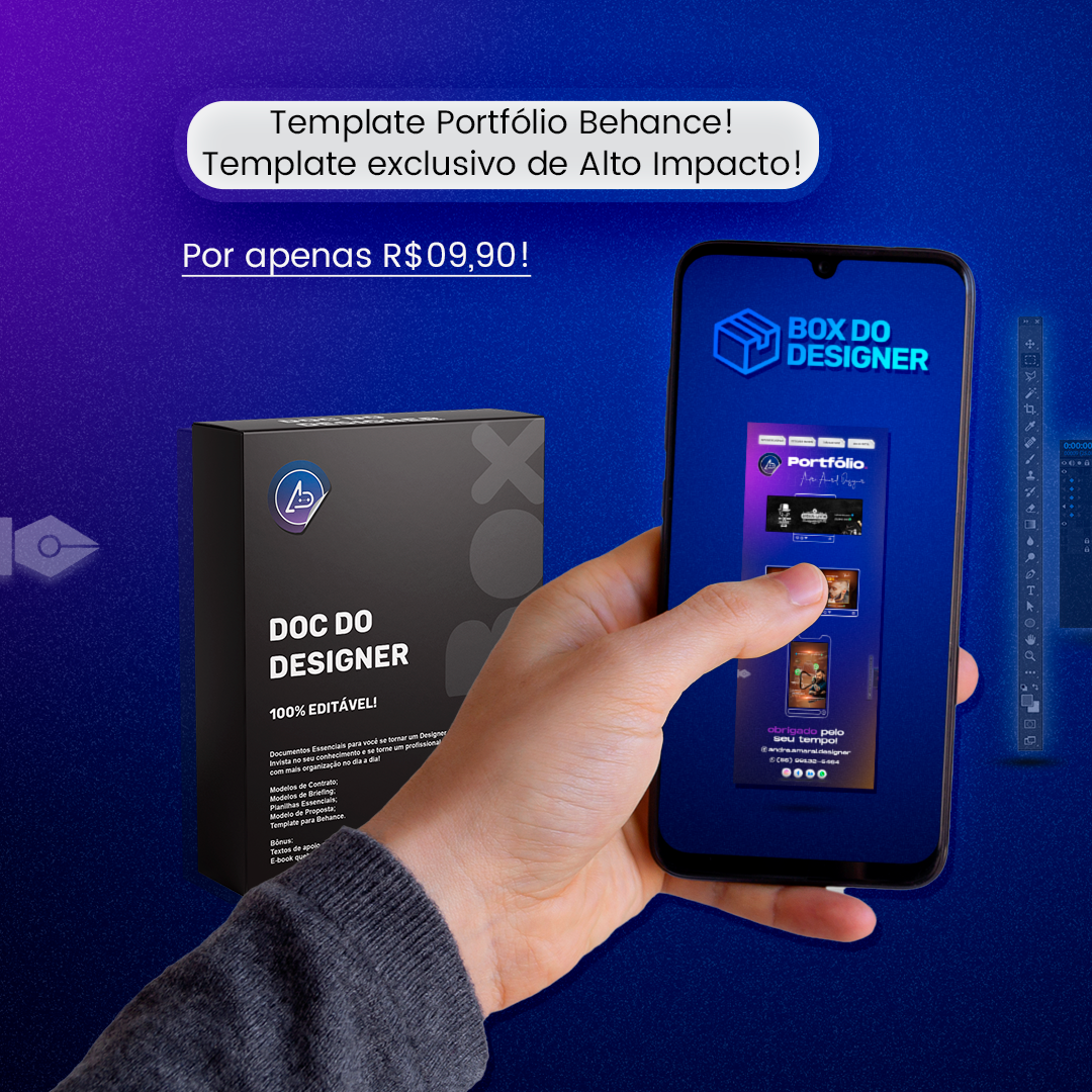 Template Portfólio Behance -Template exclusivo de Alto Impacto! Qu...