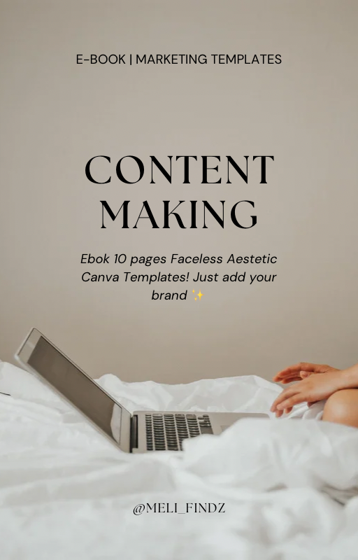 Aestetic Faceless Templates Kit 1 - Melissa Montero | Hotmart