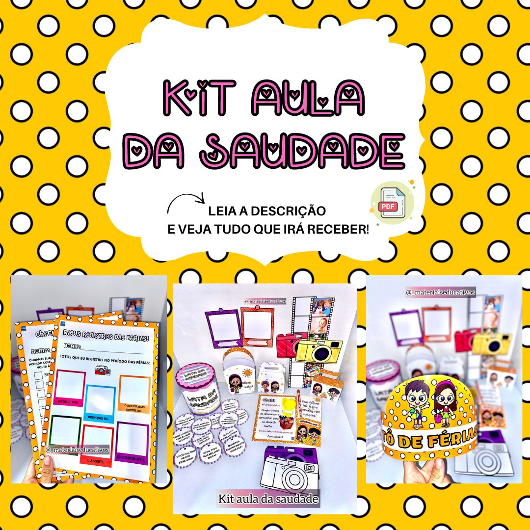 KIT AULA DA SAUDADE - Maria Natalia Rodrigues Duarte | Hotmart