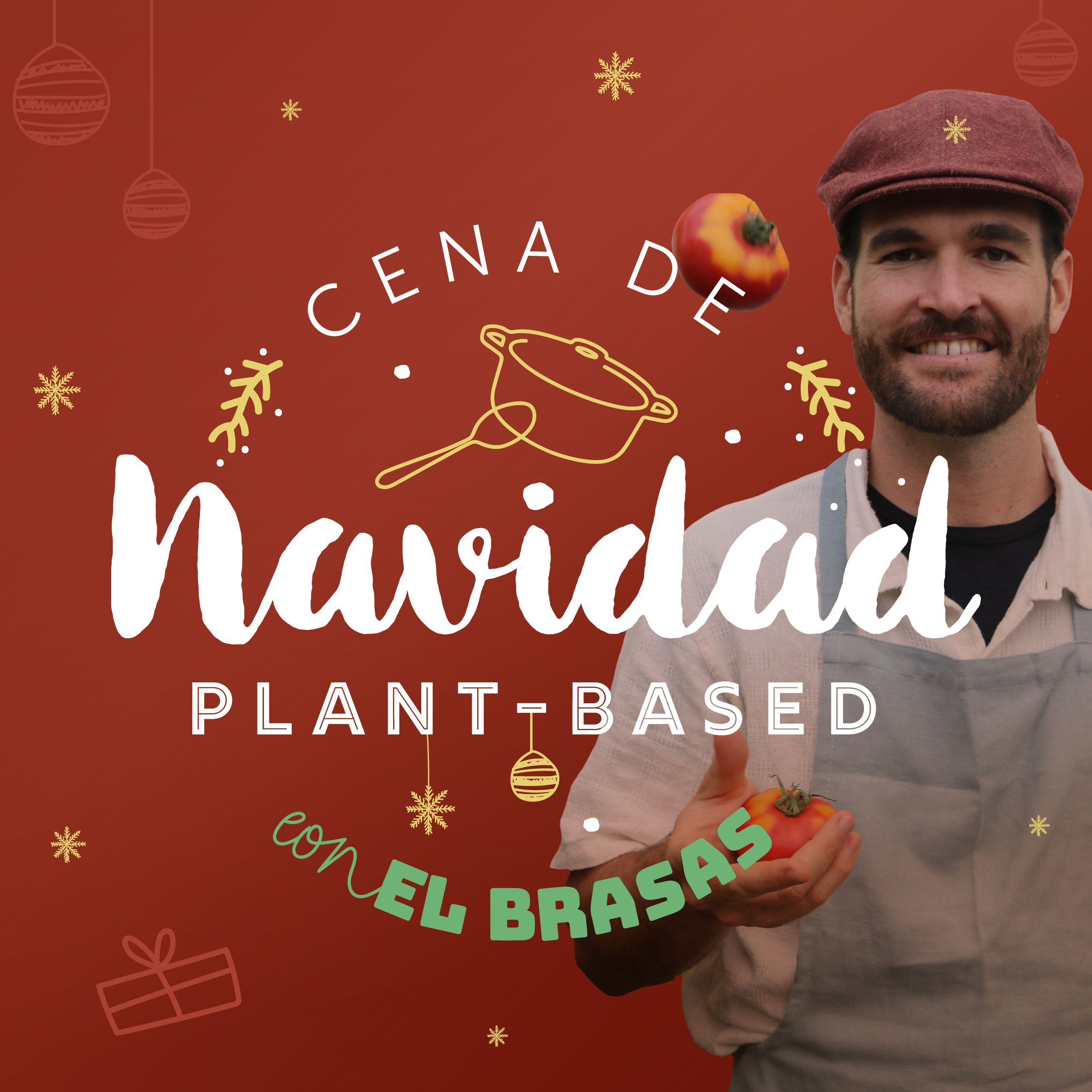 Taller - Cena de Navidad plant-based con El Brasas