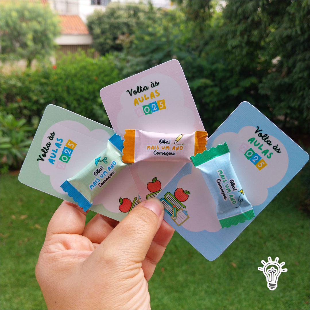 Lembrancinha Card + Bala Volta às Aulas - Rabisck | Hotmart