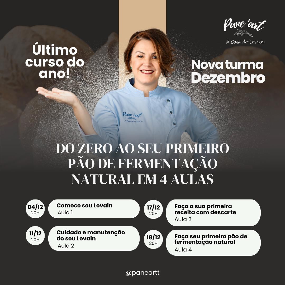 Do Zero ao seu Primeiro Pão de Fermentação Natural - Paneartt A Cas...
