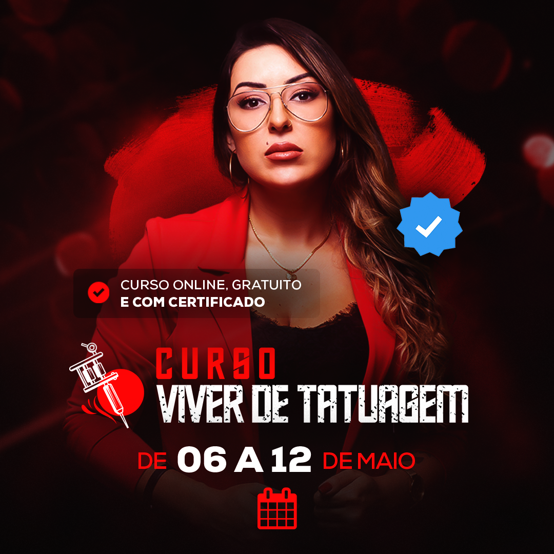 PROVA DO CERTIFICADO CURSO VIVER DE TATUAGEM - MAIO 24 - Renata Ja...
