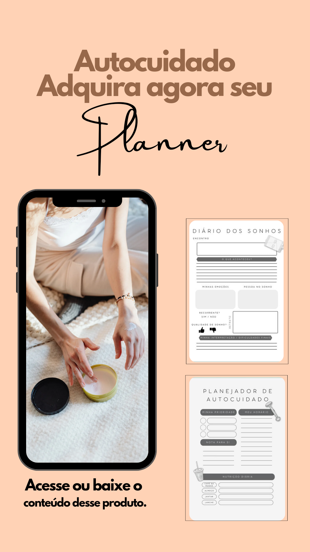 PLANNER DO AUTOCUIDADO - Michelle dos Santos Mota | Hotmart