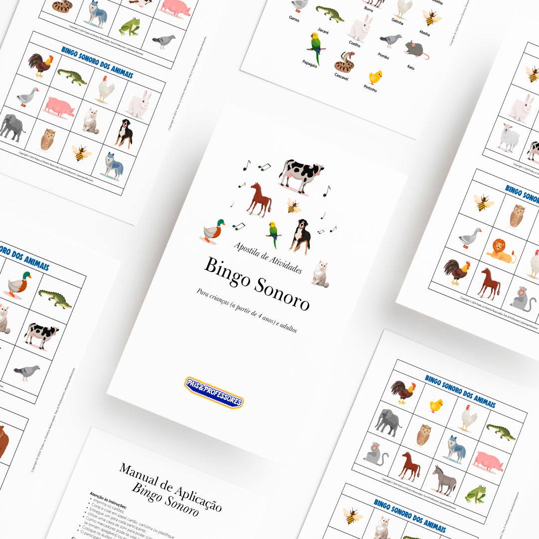 Bingo Sonoro - Som dos Animais - Pais & Professores | Hotmart