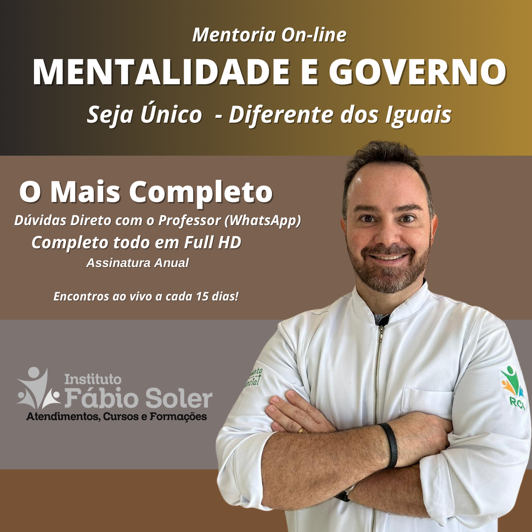 MENTORIA - MENTALIDADE E GOVERNO - INSTITUTO FABIO SOLER | Hotmart