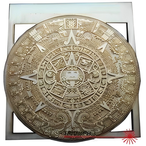 Calendário Asteca em Formato DXF (aztec calender / calendario aztec...