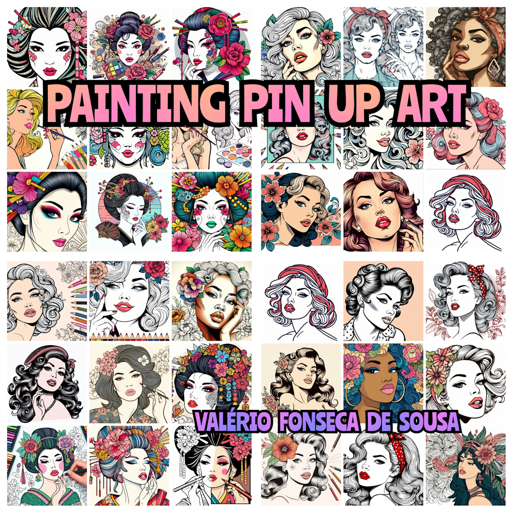 PAINTING PIN UP ART