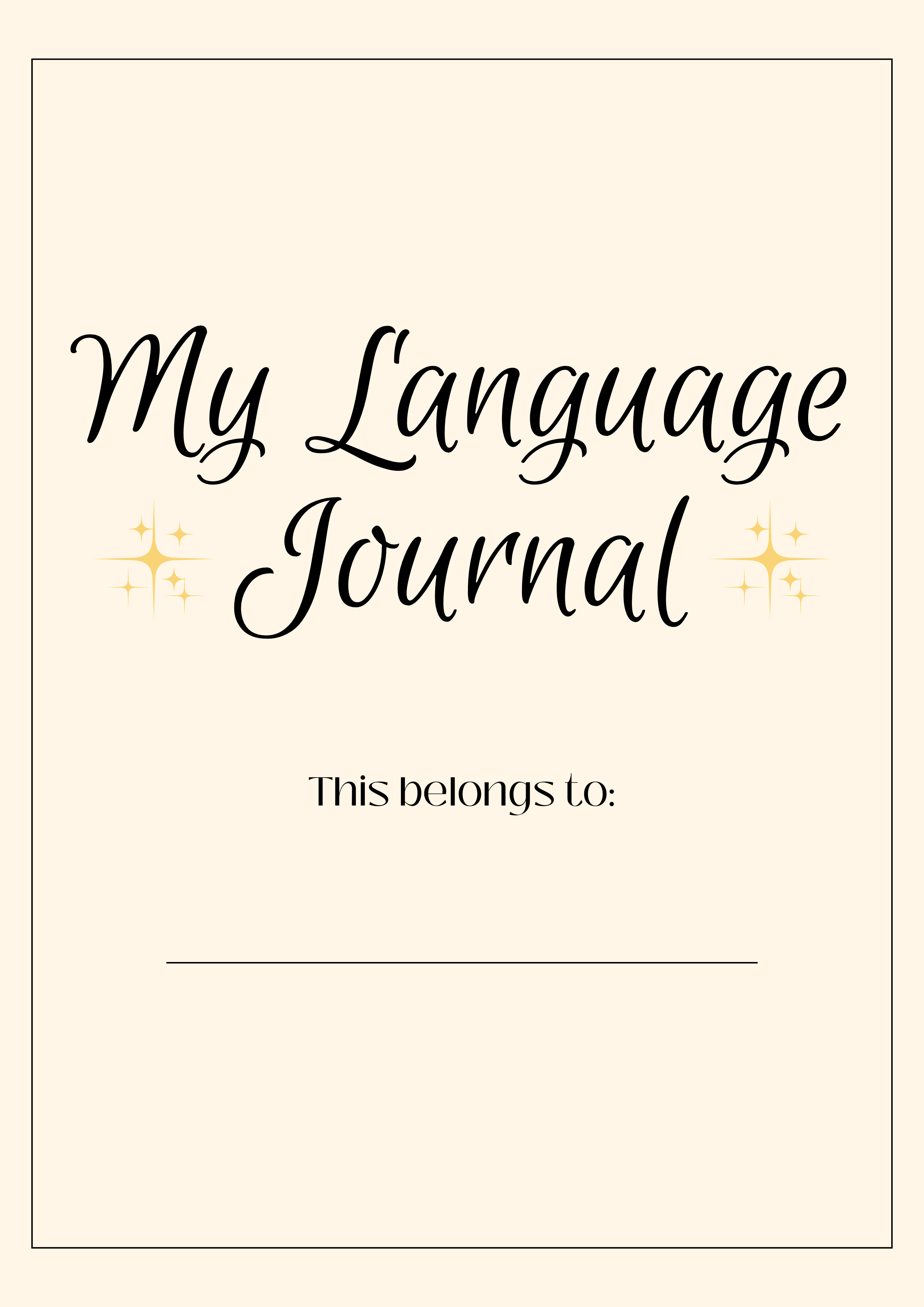 Language learning journal - Diario de aprendizaje de idiomas. - Ste...