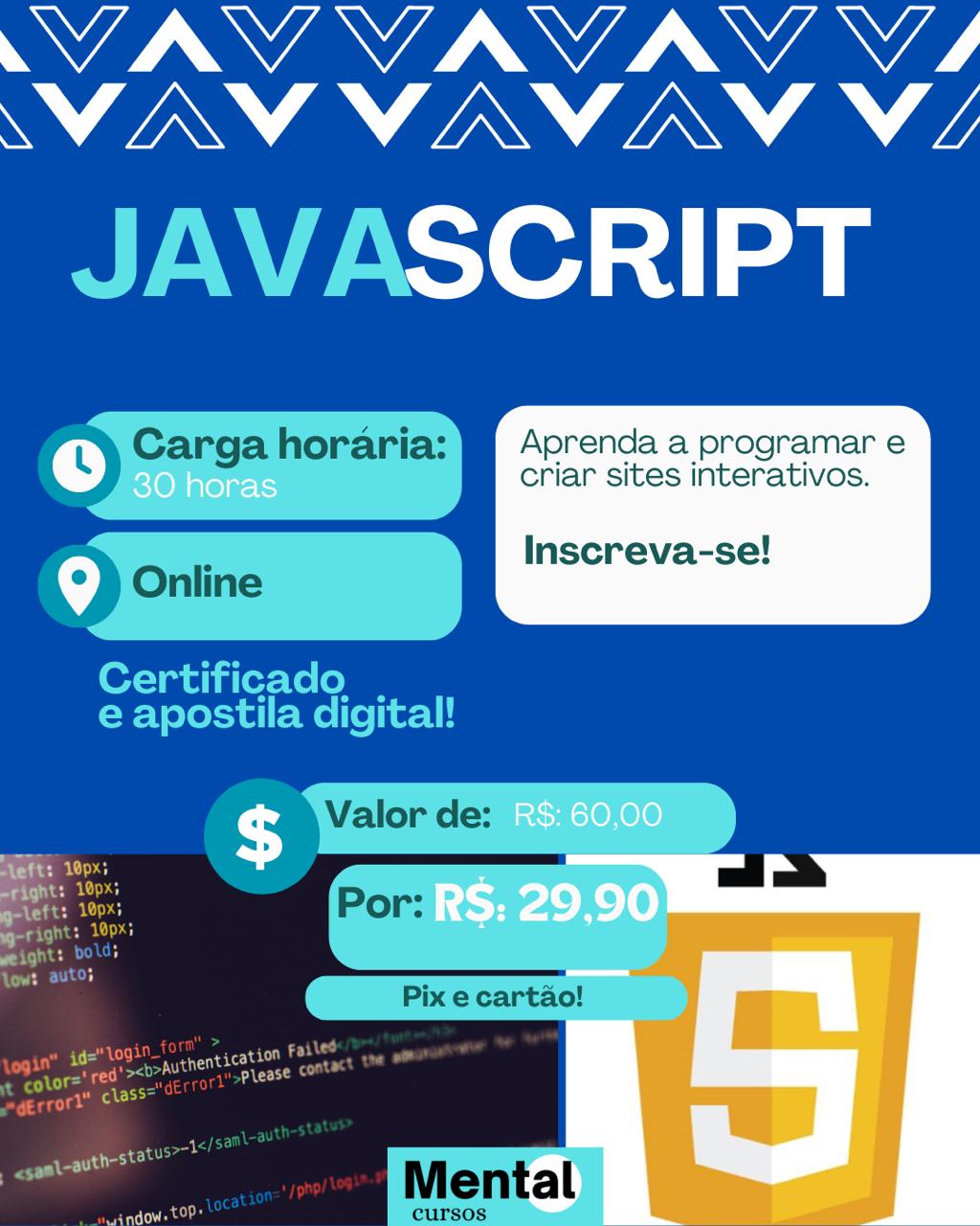 Java Script - Mental Cursos | Hotmart