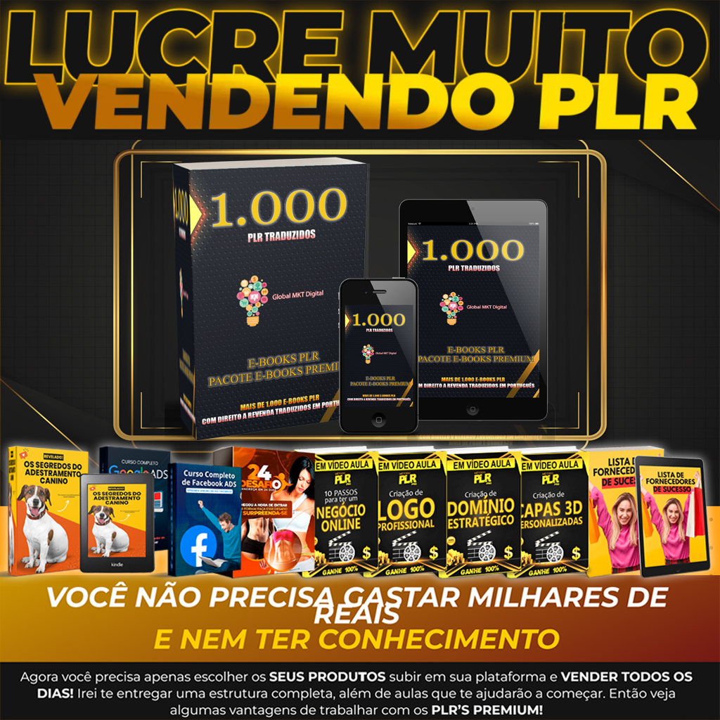 Super Pack +1000 PLR - Global MKT Digital