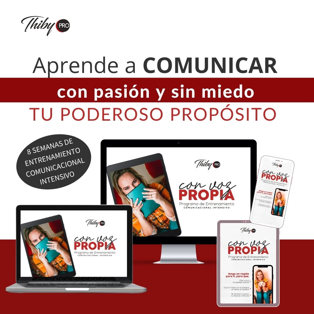 CON VOZ PROPIA - Thiby Pro | Hotmart