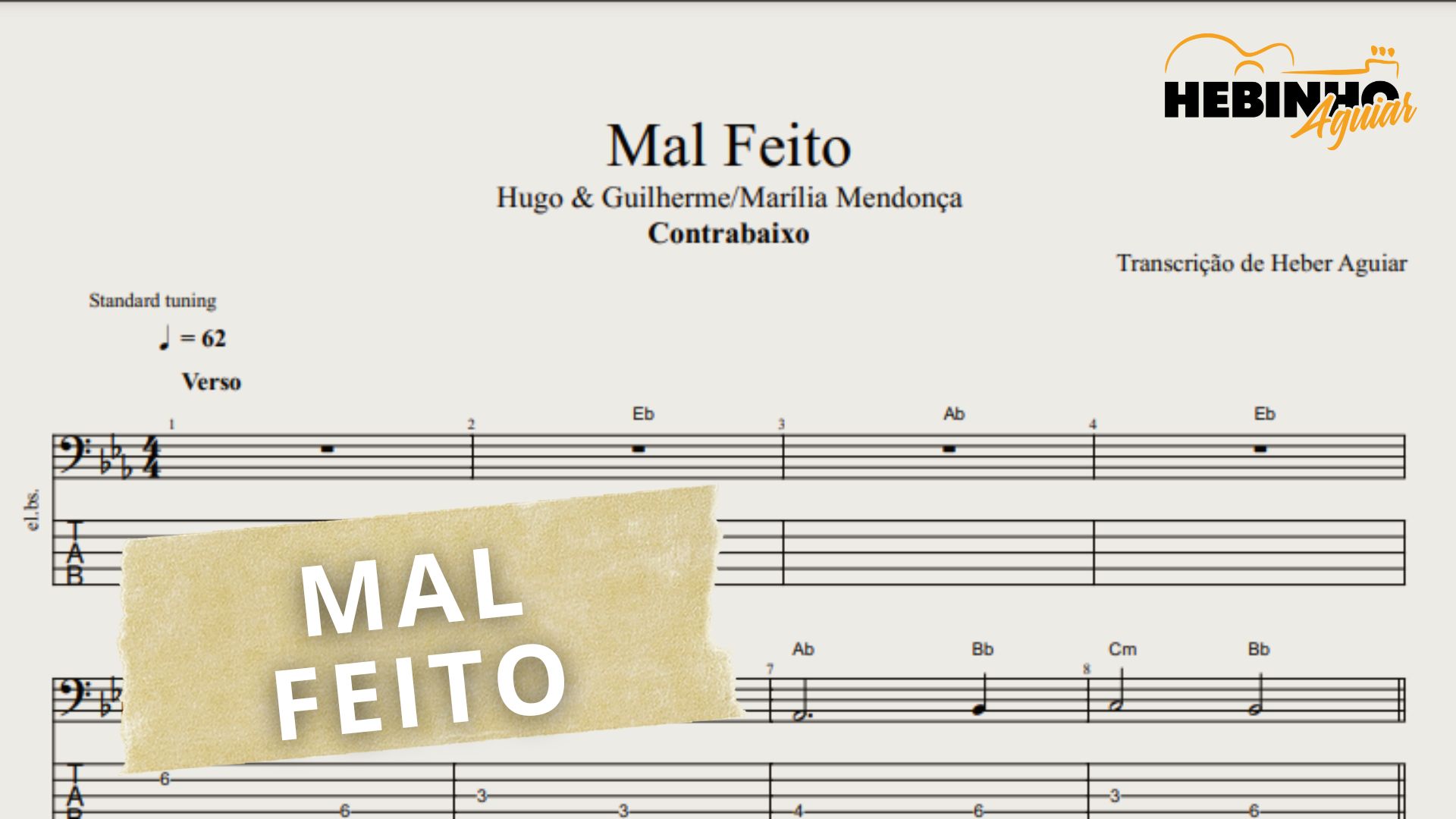 Mal Feito - Hugo & Guilherme ft. Marília Mendonça: Transcrição p ...