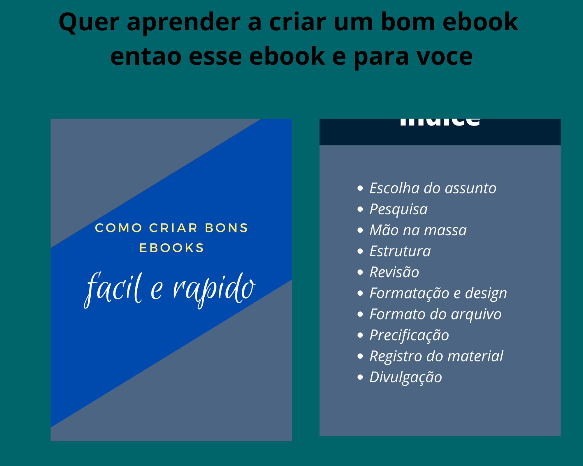 Como criar bons ebooks