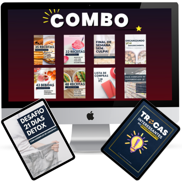 COMBO de E-books, contendo 10 e-books - Emagrecimento duradouro