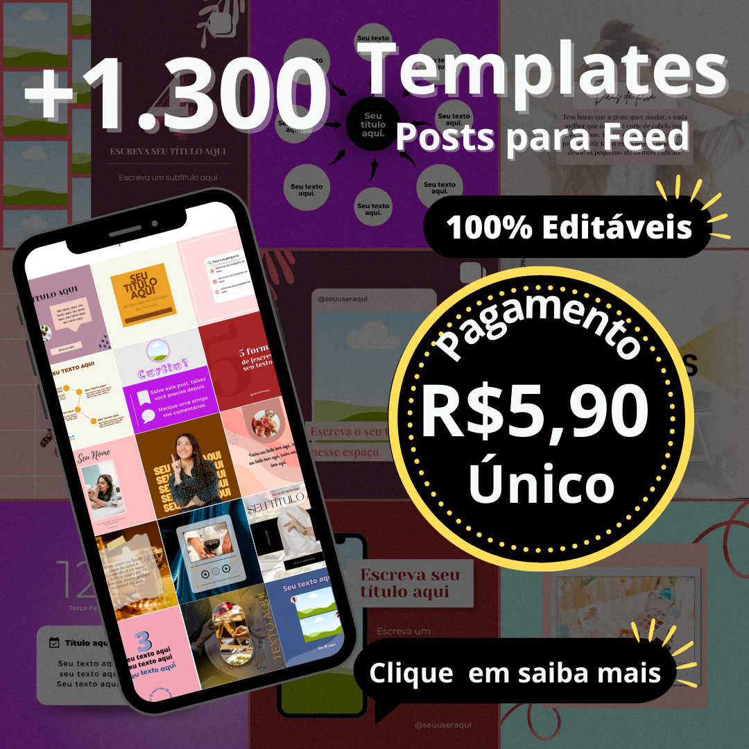 Pack Canva - Feed - Lo Li Lu E-books | Hotmart