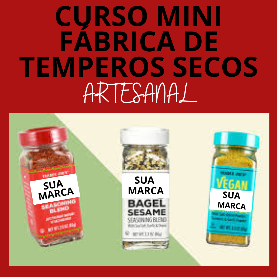Curso Mini Fábrica de Temperos Secos Artesanal - Ivan Sismon | Hotmart