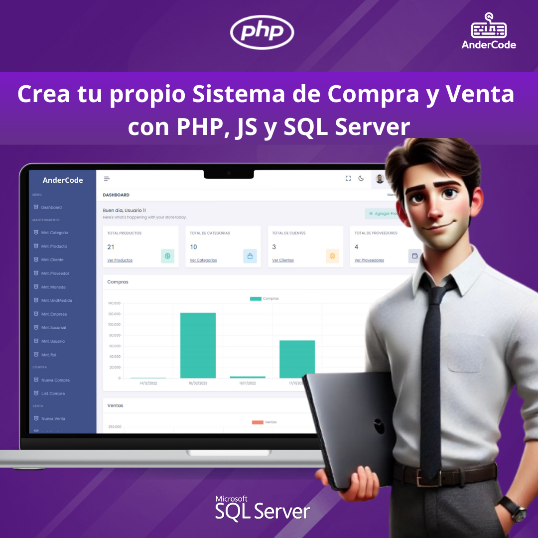 Crea un Sistema de Compra y Venta con PHP, JS y SQL SERVER - Davis ...