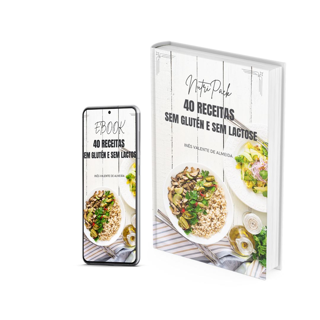 E Book 40 Receitas sem glúten e sem lactose - Inês Valente | Hotmart
