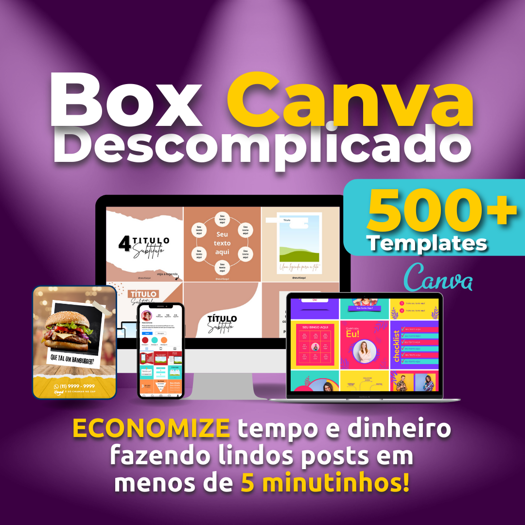 BOX Canva 500+ - Danste Design | Hotmart
