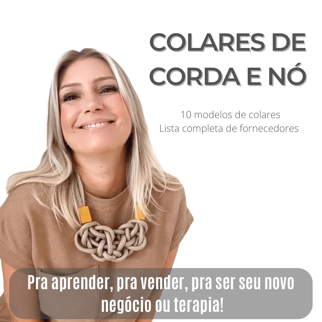 10 Modelos de colares de corda e nó! - Danielle Zavitoski | Hotmart