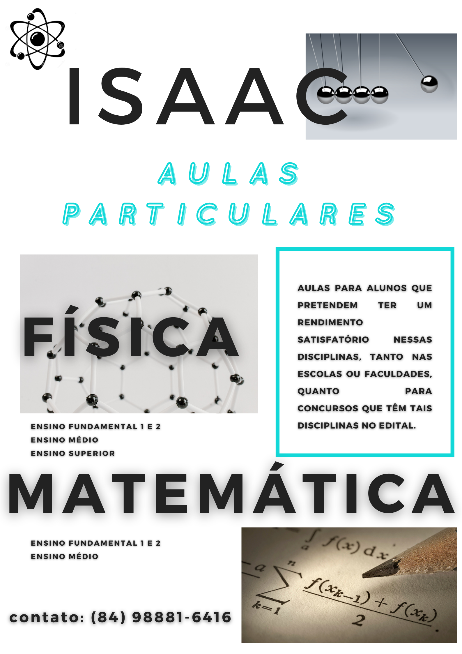 Aulas particulares de Física e Matemática