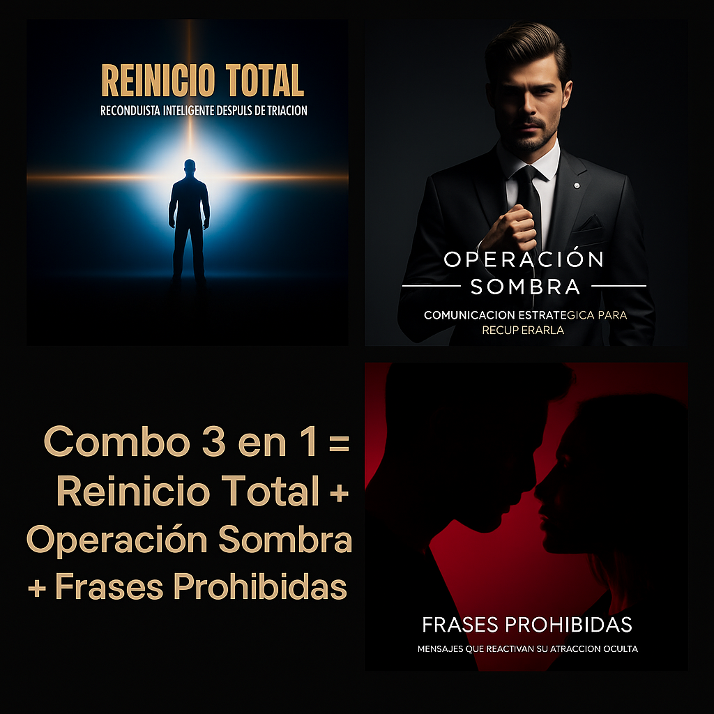 Combo 3 en 1 = Reinicio Total + Operación Sombra + Frases Prohibida...