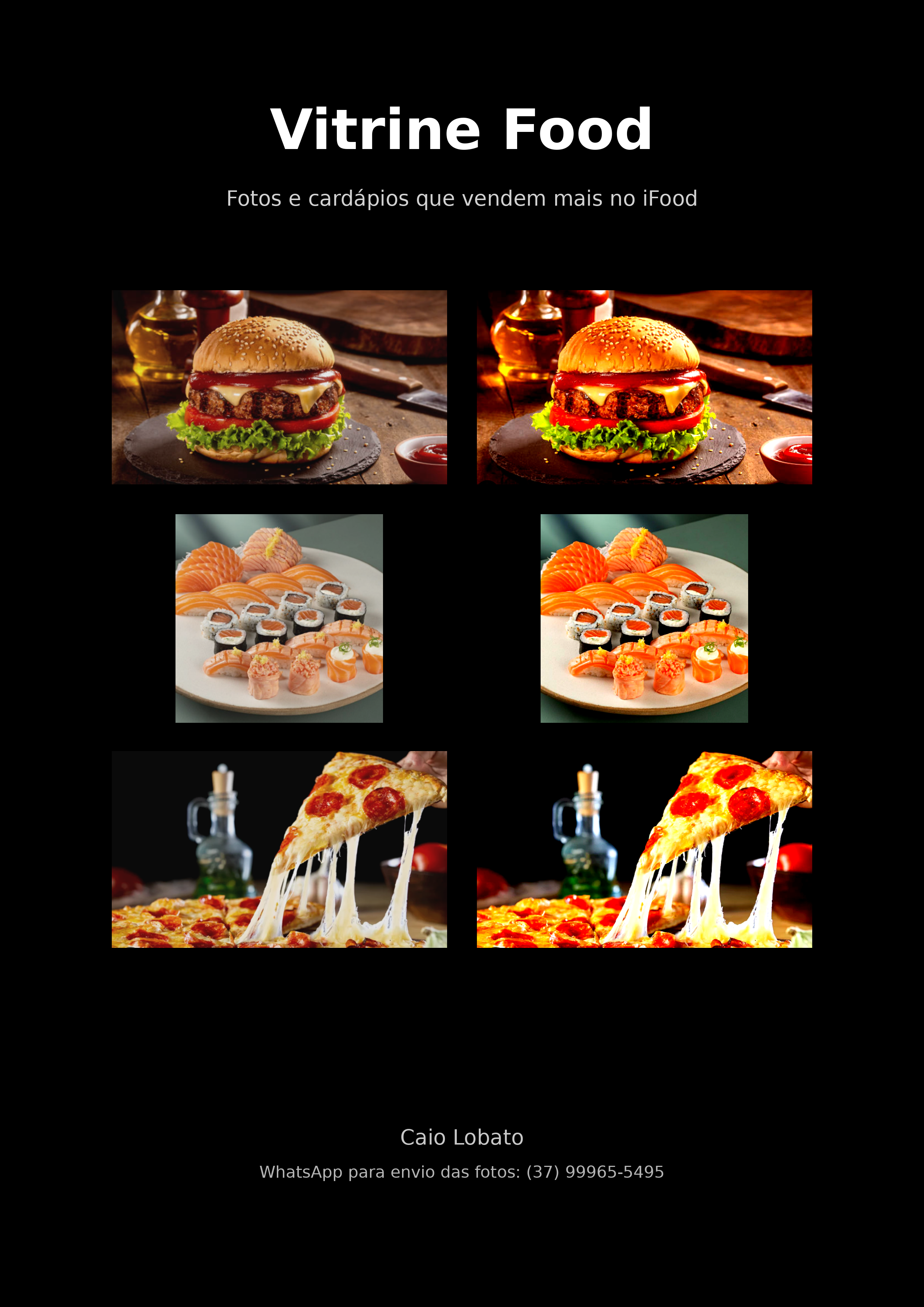 Vitrine Food - Caio lobato | Hotmart