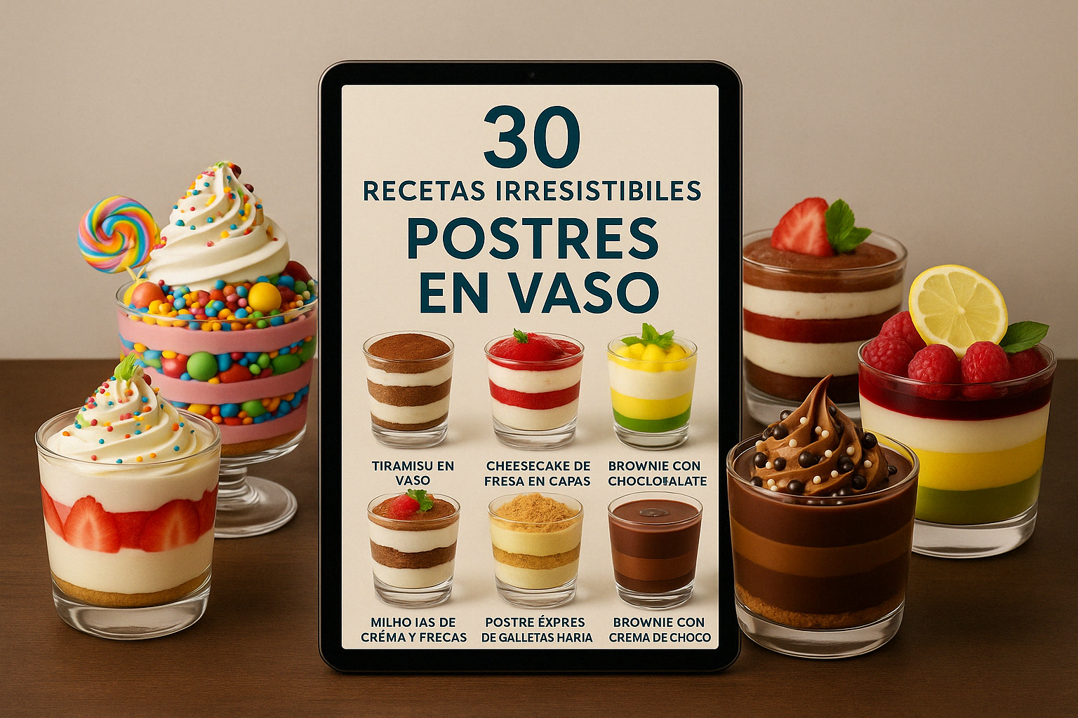 30 Recetas Irresistibles de Postres en Vaso
