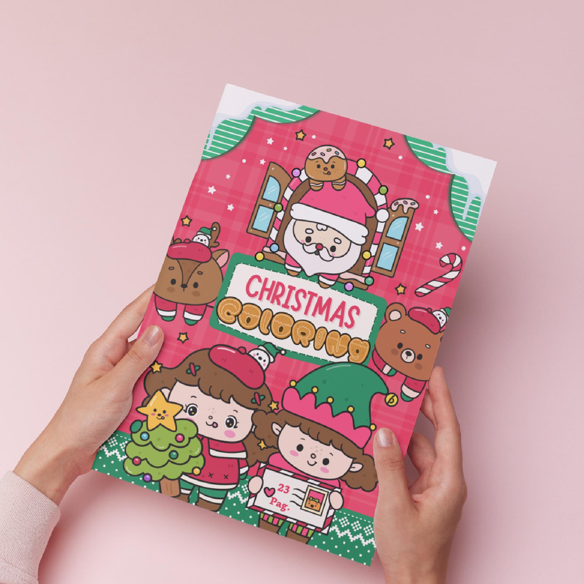 CRISTMAS COLORING (Libro con dibujos navideños para colorear) - Nan...