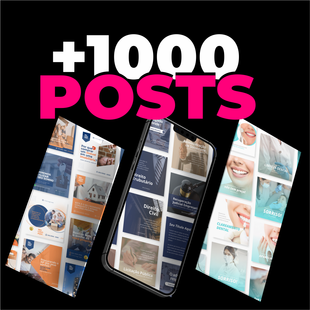 +1000 Templates Canva 100% Profissionais e Editáveis - Ana Mello